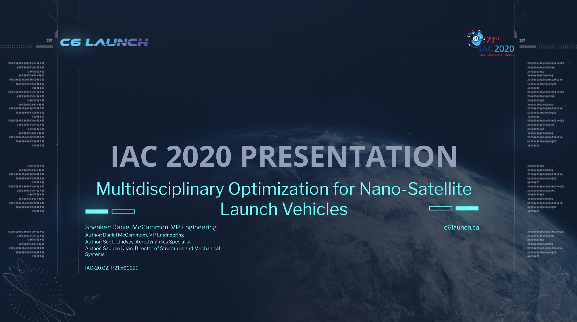 Daniel McCammon discusses Multidisciplinary Optimization in a paper for ...